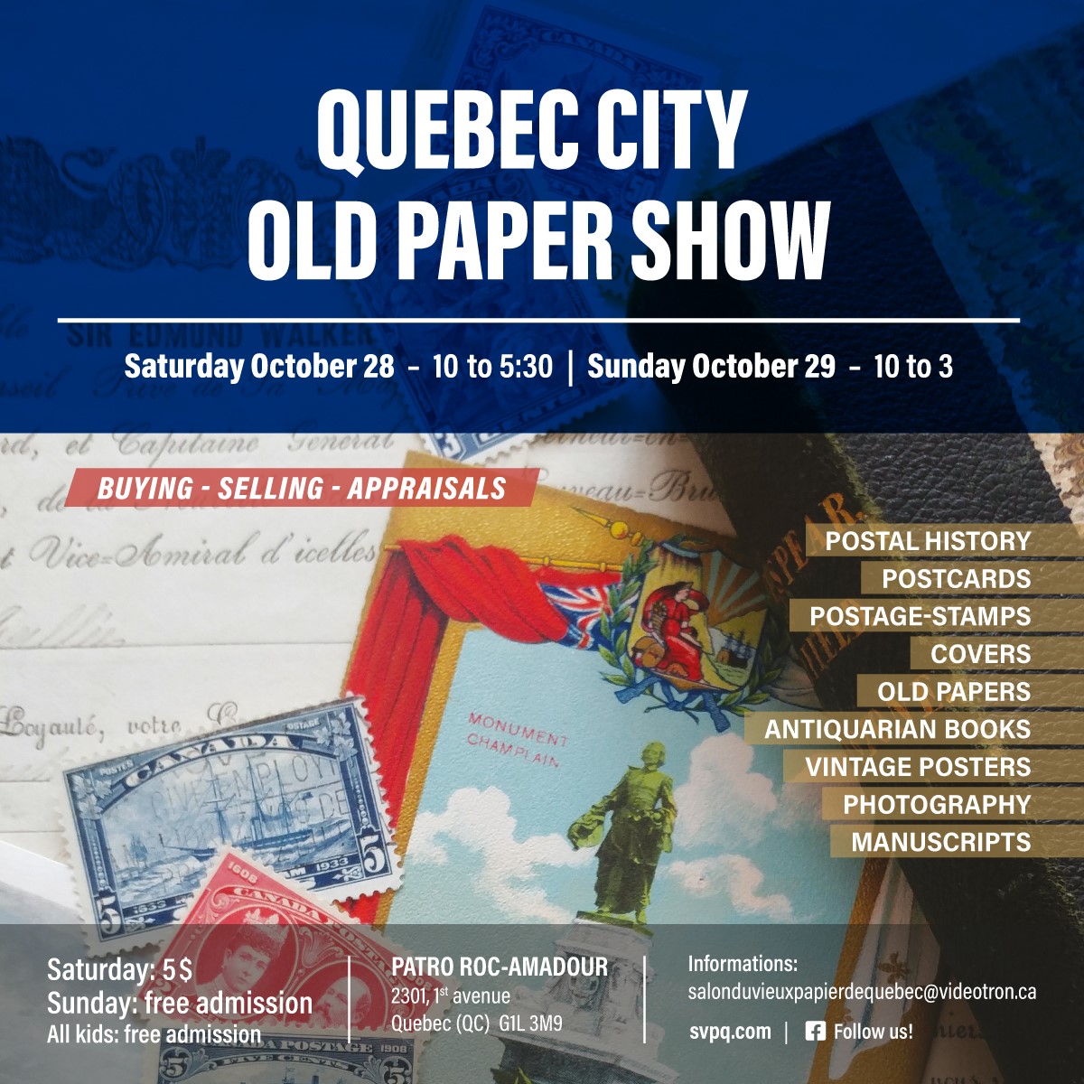 Édition 2023 / 2023 Edition – Salon du vieux papier de Québec ~ Quebec ...