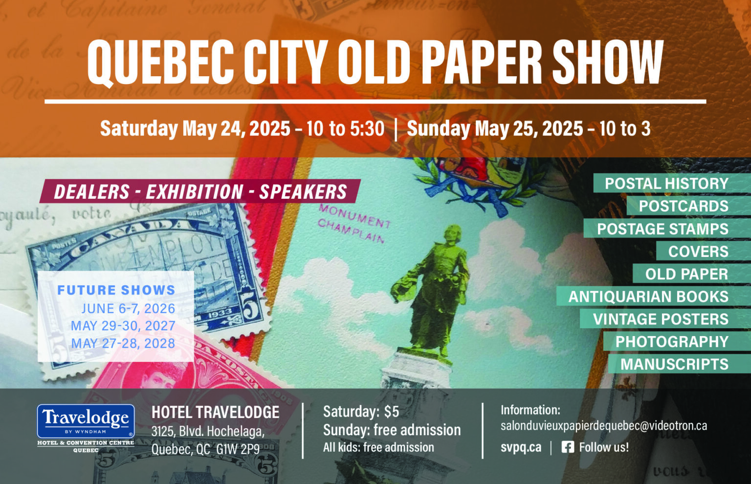 Salon du vieux papier de Québec ~ Quebec City Old Paper Show – Salon du ...